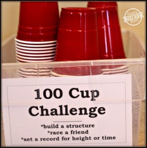 100 Cup Challenge - Busy Kids Happy Mom!