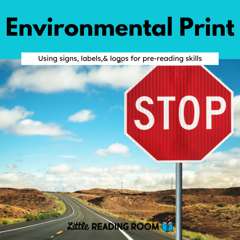 Environmental Print Book: Preschoolers can read!